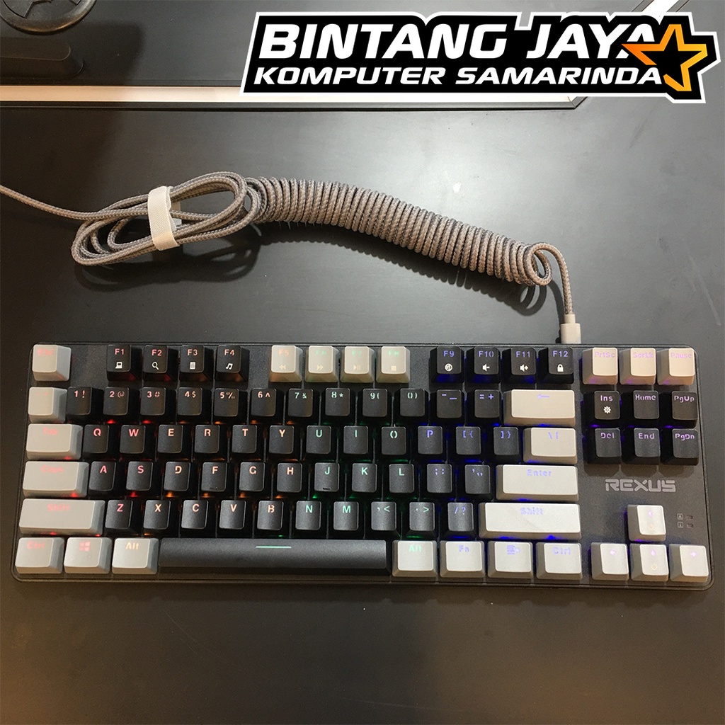 Jual Rexus MX5.2 Finale Mechanical Gaming Keyboard TKL Legionaire - Strato Black | Shopee Indonesia