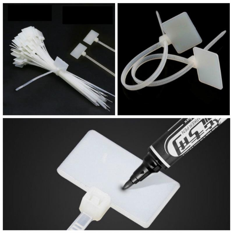 Jual Kabel Ties Tag Tie Zip Model Label Bisa Ditulis Tanda Kabel ...