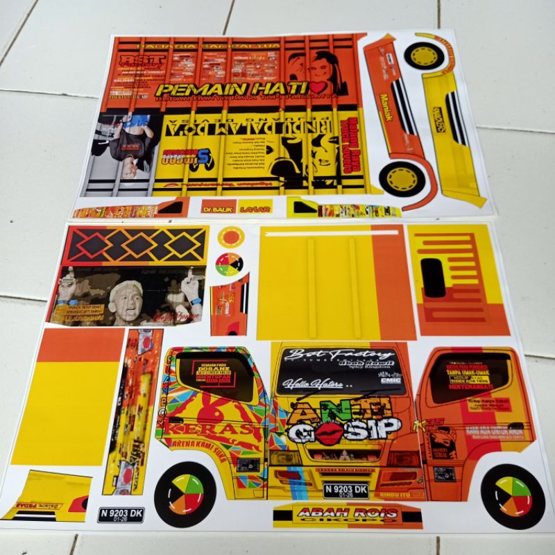 Jual STIKER MOBILAN MINIATUR TRUK OLENG | Shopee Indonesia