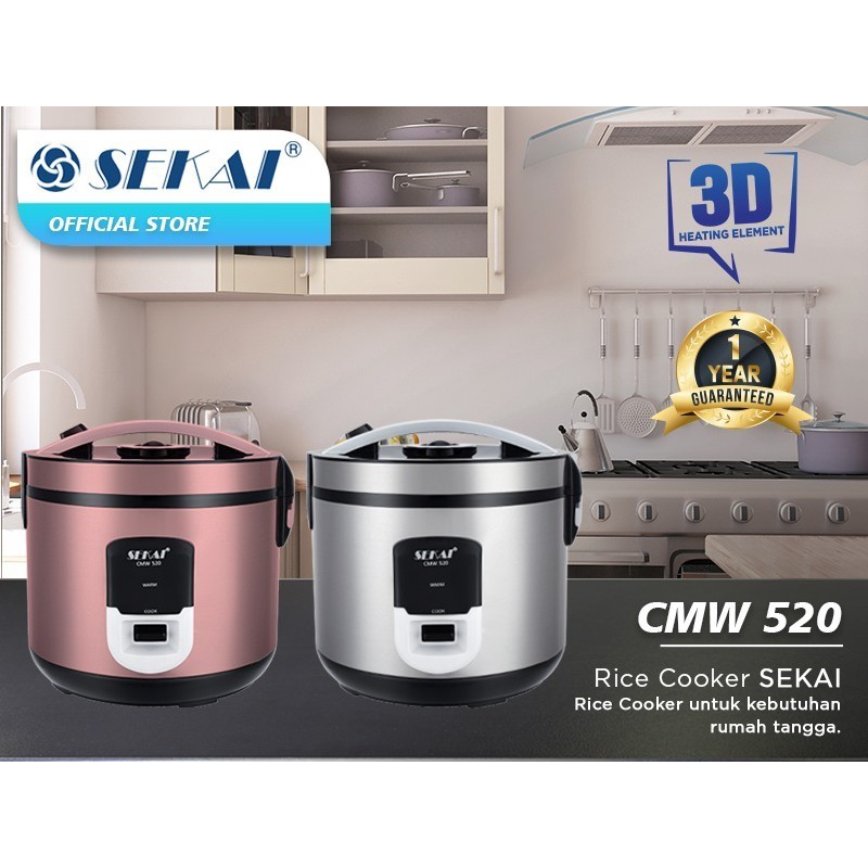 Jual Magic Com Rice Cooker Sekai CMW-520 | Shopee Indonesia