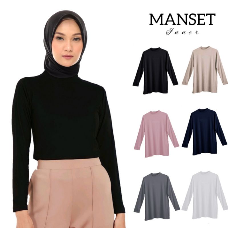 Jual Manset Inner Tangan panjang Wanita Daleman Hijab Muslimah | Shopee ...