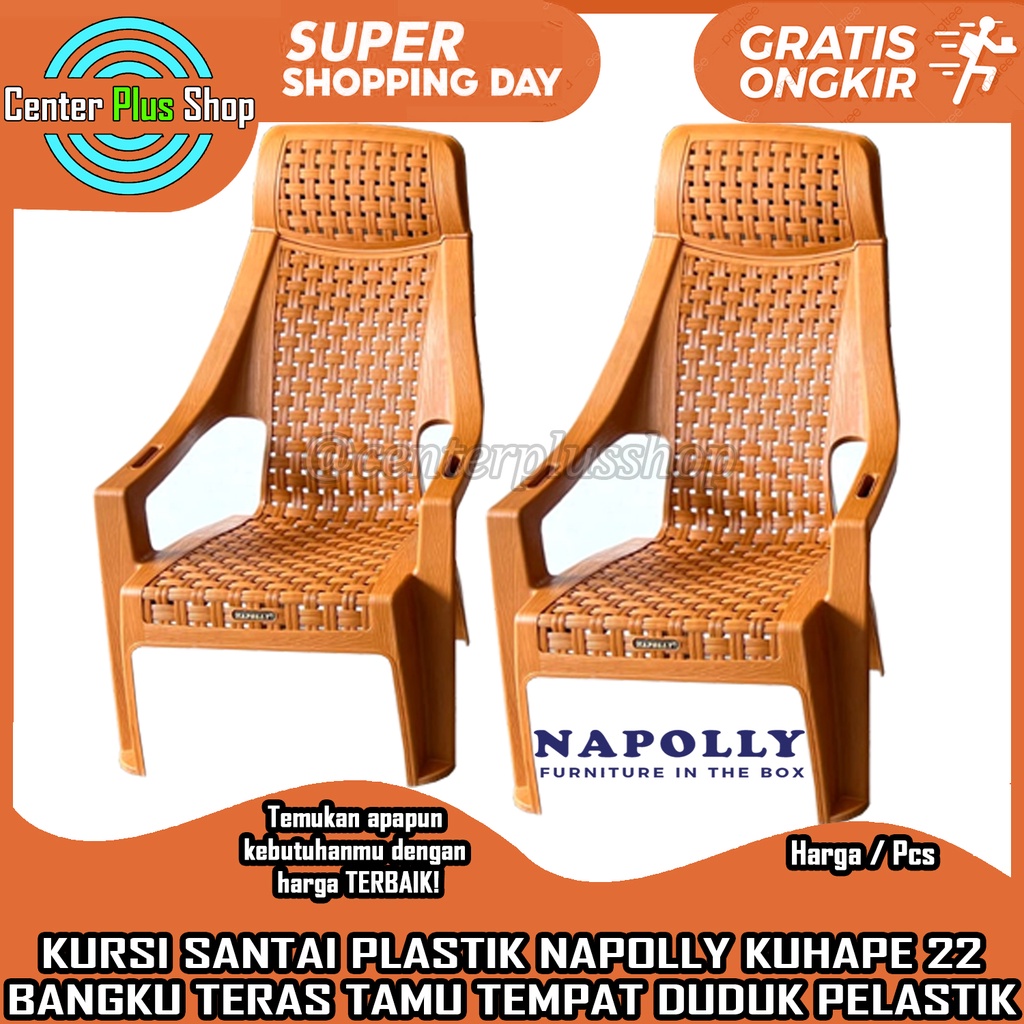 Jual BANGKU NAPOLLY SANTAI KUHAPE 22 KURSI NAPOLY PELASTIK PLASTIK ...