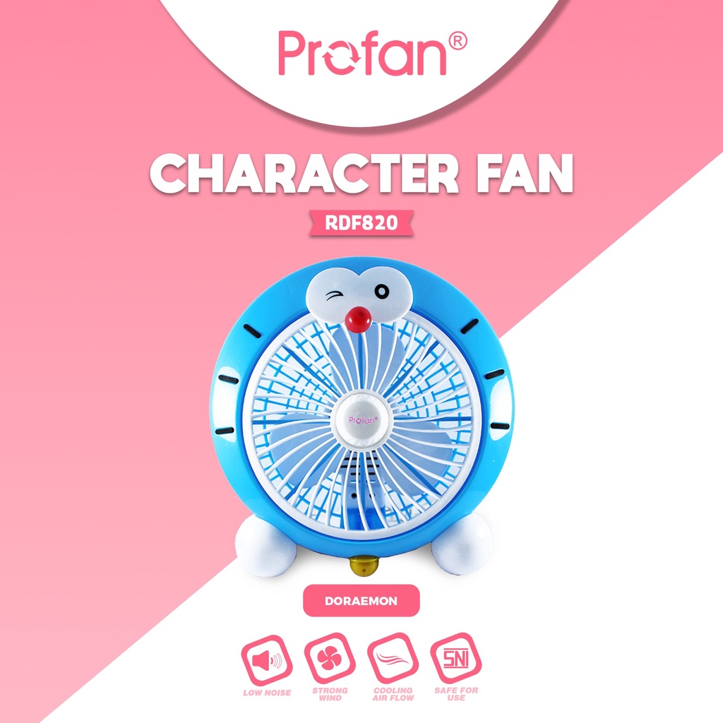 Jual Kipas Angin Meja / Box Fan Karakter Profan 8 Inch | Shopee Indonesia