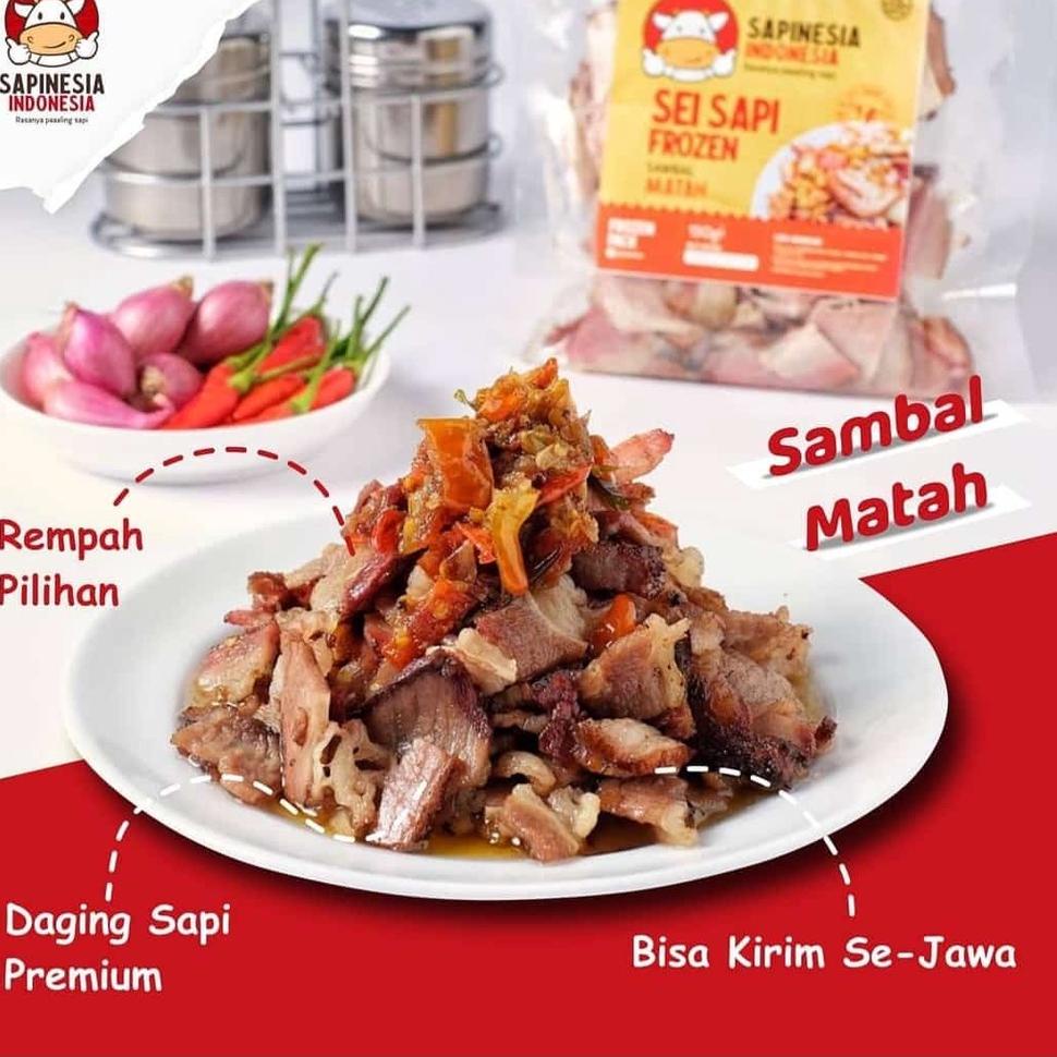 Jual Terlaku.. Sei Sapi Sapinesia Daging Sapi Asap Beku Frozen 130 Gram ...