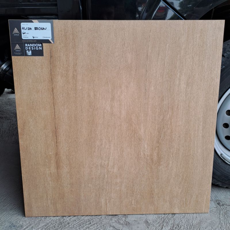 Jual granit lantai kayu coklat matt / granit motif kayu 60x60 ALIZA BROWN | Shopee Indonesia