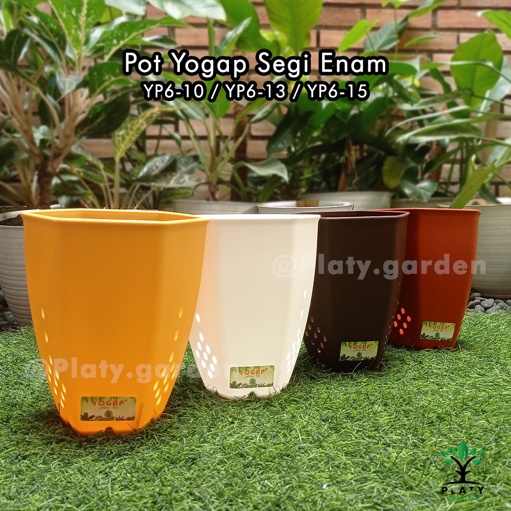 Jual Pot Yogap Segi Enam | Pot Yogap Segi 6 | Pot Tanaman Hias Warna ...