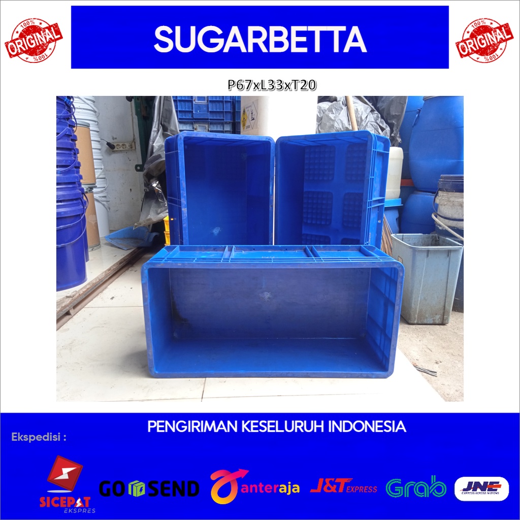 Jual Box Rabbit 6655 Box Plastik Rapat Container 67cm x 33cm x 19cm Bak ...