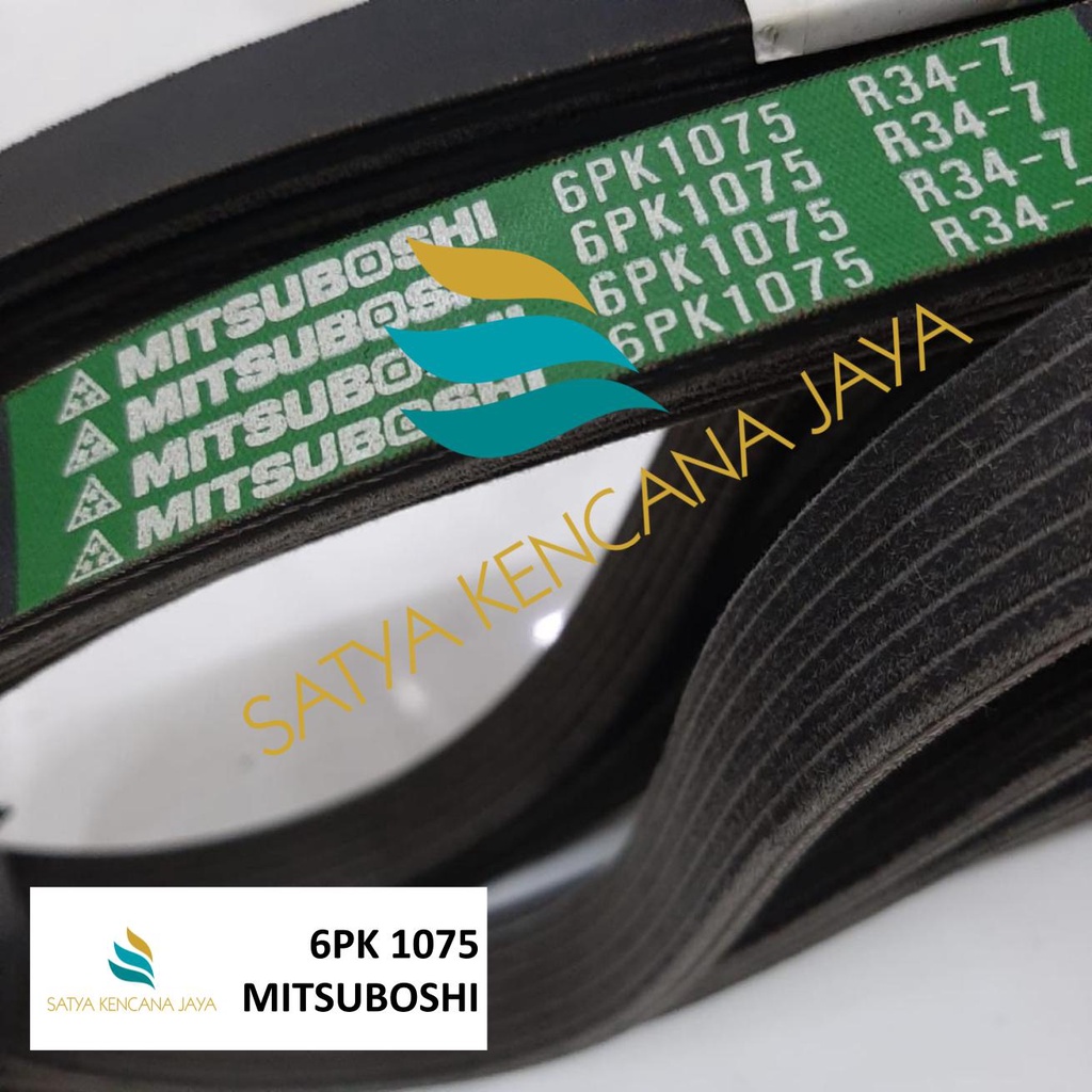 Jual V-BELT/FAN BELT 6PK 1075 MITSUBOSHI TALI KIPAS VANBELT MITSUBISHI ...