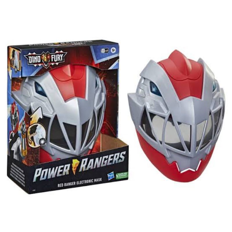 Jual Power Rangers Dino Fury Red Ranger Electronic Mask - Topeng Power ...