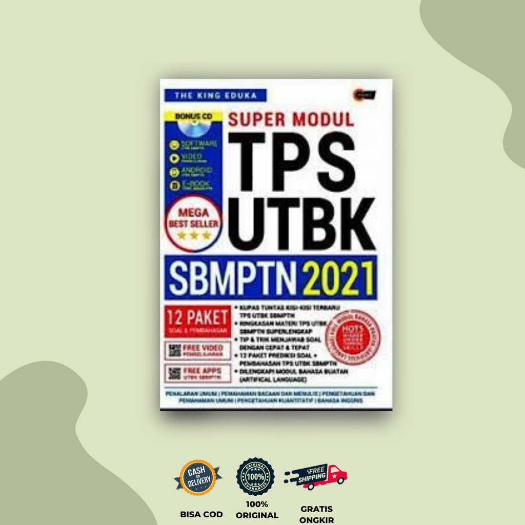 Jual AG - BUKU SUPER MODUL TPS UTBK SBMPTN 2021 (PLUS CD) | Shopee Indonesia