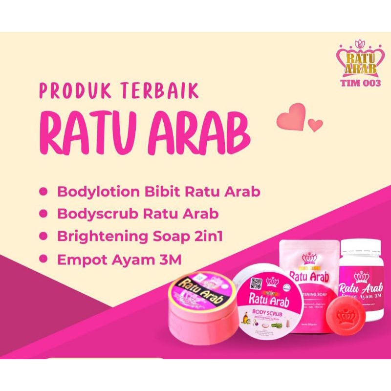 Jual Paket RATU ARAB COMPLETE ( Bodyscrub Brightening Serum ...
