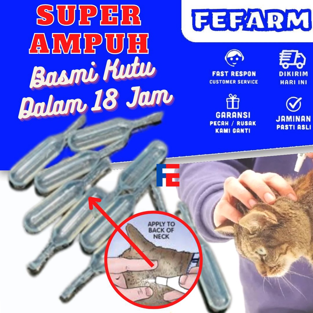 Jual Obat Tetes Anti Kutu Pinjal Anjing Kucing FEFARM | Shopee Indonesia