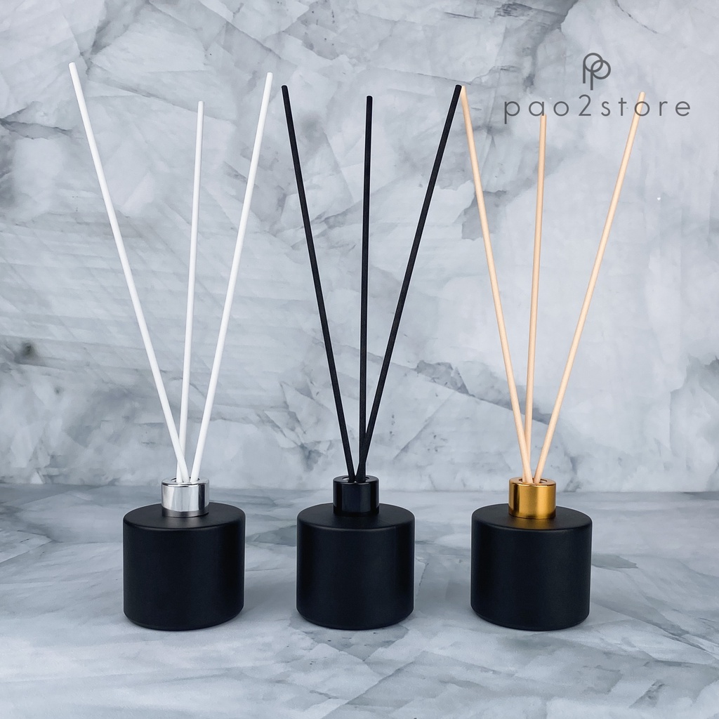 Jual Botol Reed Diffuser 50ml HITAM DOFF MATTE Kaca Tebal Aromatherapy ...