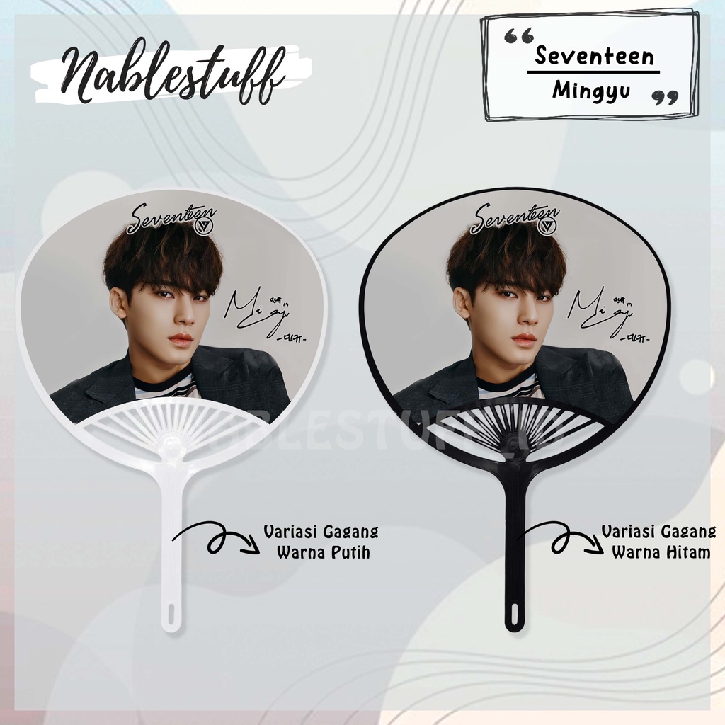 Jual Kipas Tangan Seventeen // Kipas Kerang // Merchandise Kpop ...