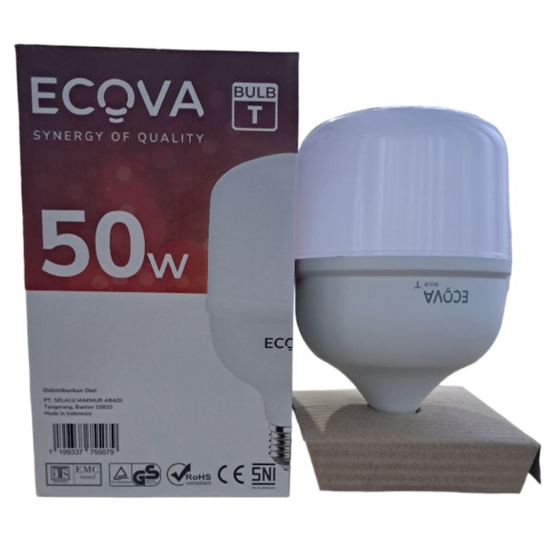 Jual lampu led 50w capsule bohlam led 50watt putih ecova bulb t garansi ...