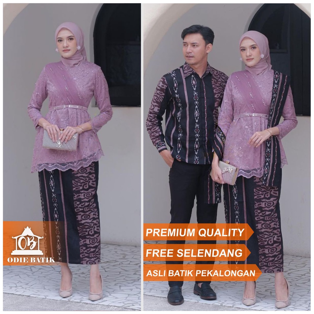 Jual OUTFIT COUPLE BAJU KONDANGAN LEBARAN BATIK COUPLE TERBARU KEMEJA ...