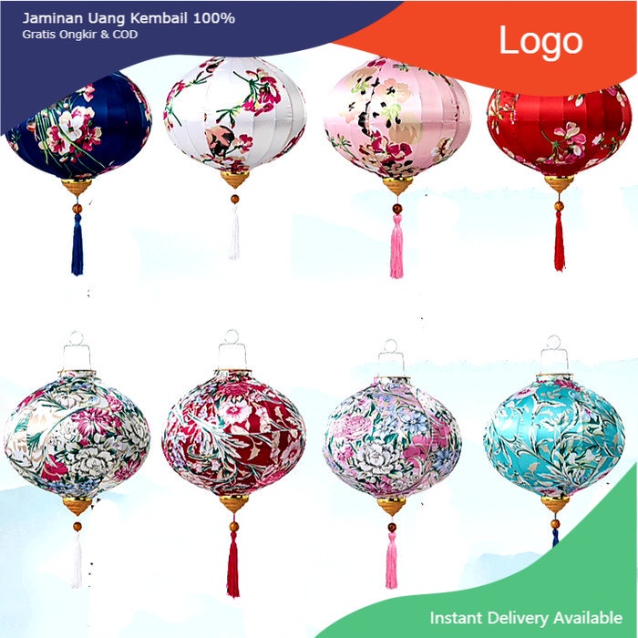 Jual Lampion Vietnam Kerucut Dekorasi Imlek Dekor Lampion Bulat Bunga ...