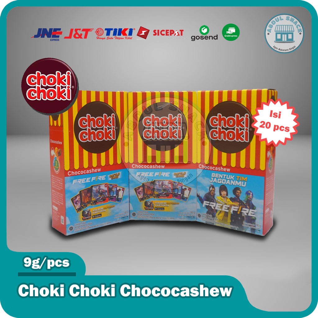Jual CHOKI CHOKI Chococashew Stik Coklat Coki Coki Box isi 20 pcs ...