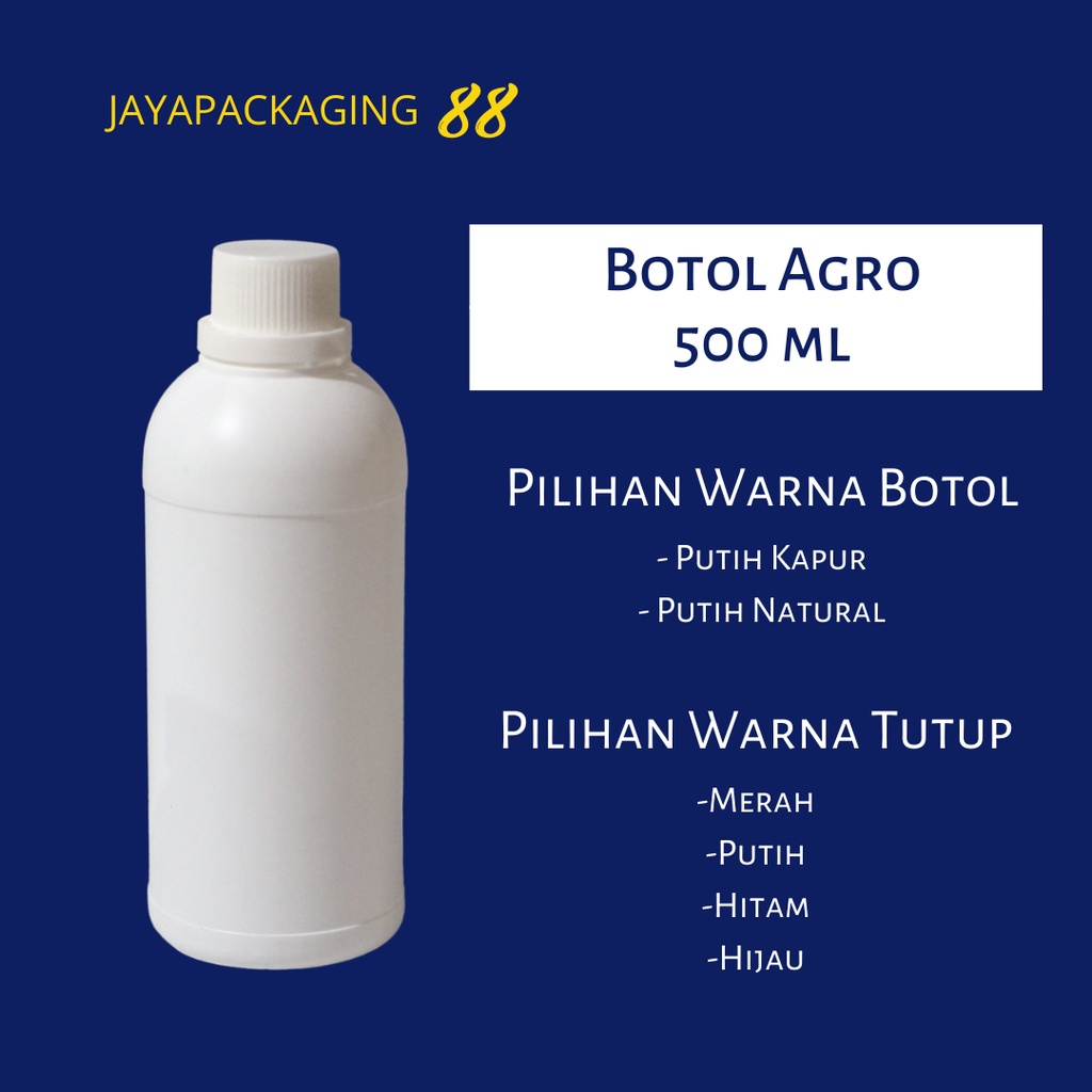 Jual Botol Agro 500ml 500 ml Botol Labor Botol Kapsul HDPE | Shopee Indonesia