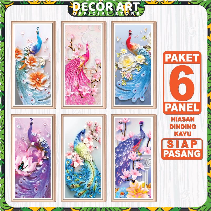 Jual DecorArt - Paket 6 Pcs @10x20 Cm Pajangan Hiasan Dinding Dekorasi ...