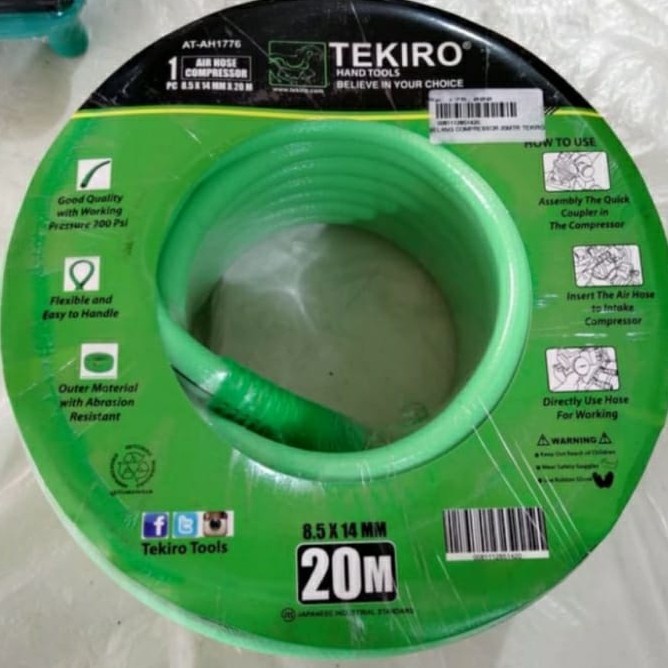Jual Selang 20 M selang angin kompresor air hose compressor 8.5x14mm ...