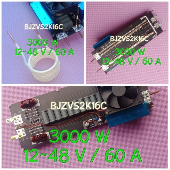 Jual Koil Zvs Modul Heater Induction Kompor Induksi Pemanas 2000W 2500W ...