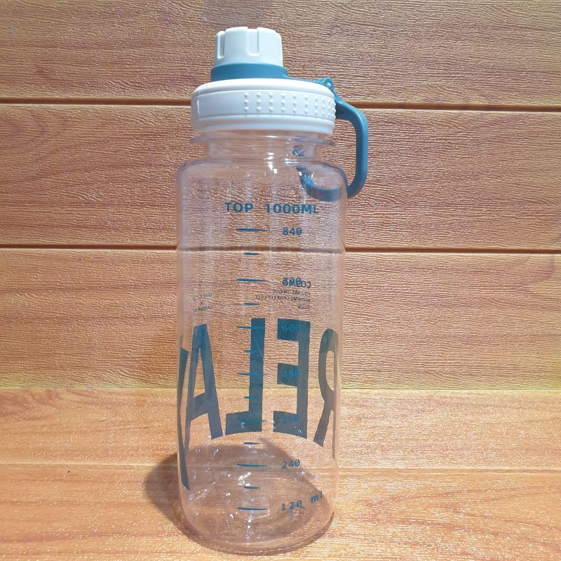Jual BOTOL MINUM SPORT 1 LITER BOTOL OLAHRAGA RELAX 1000 ML | Shopee ...