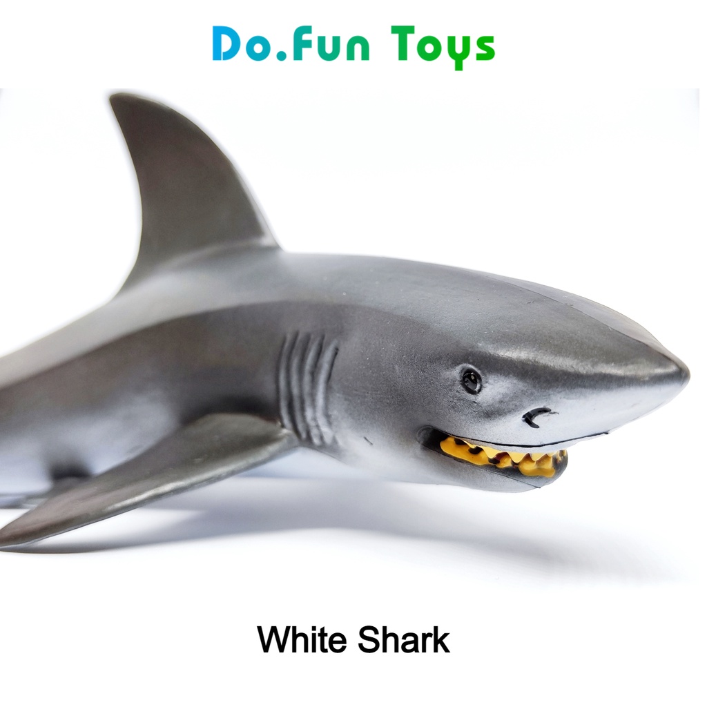 Jual Animal Figurine | WHITE SHARK / Mainan Miniatur Hiu Putih | Shopee ...