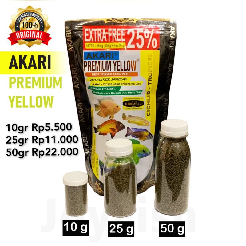 Jual akari premium yellow repack 10gr 25gr 50gr | Shopee Indonesia