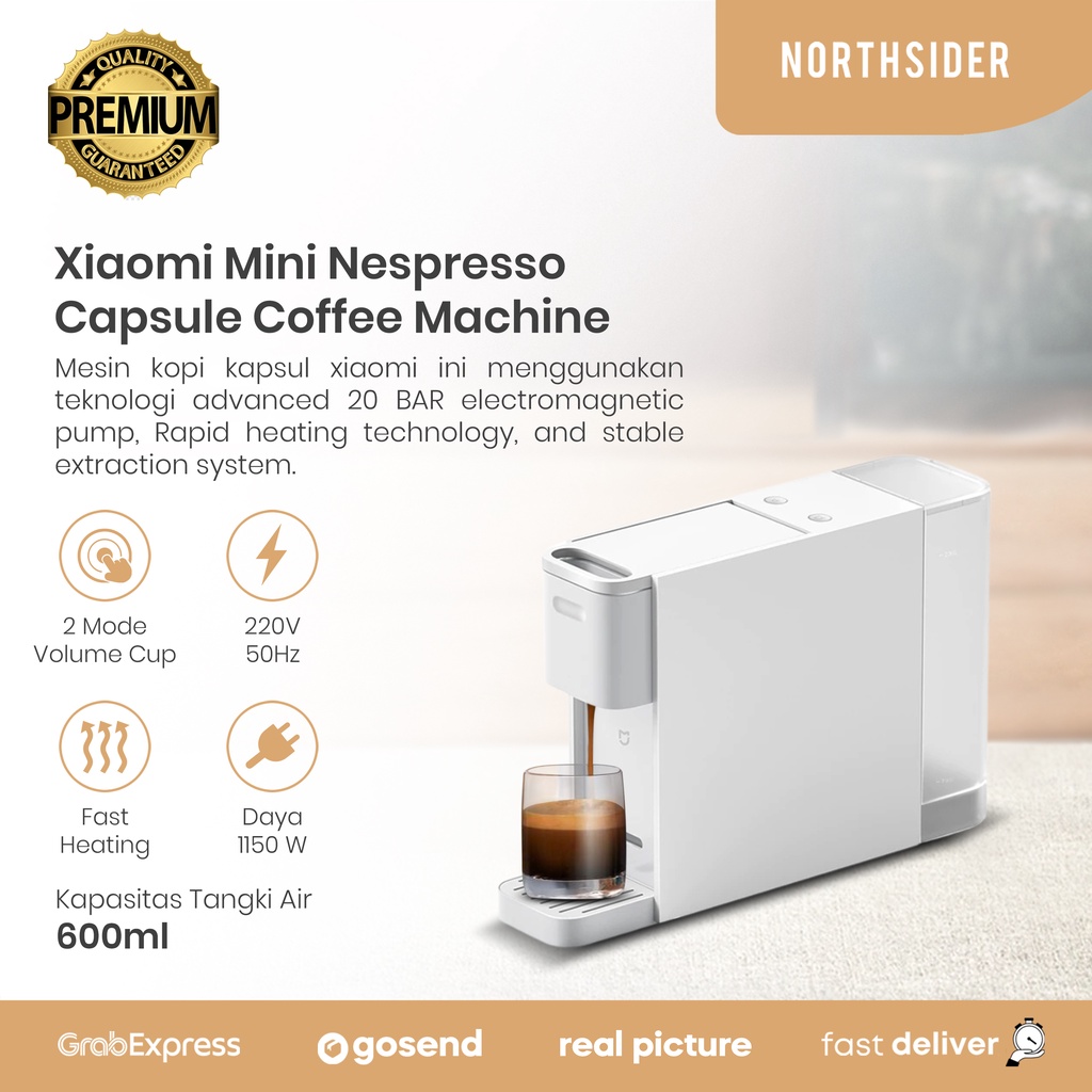 Jual Xiaomi mini nespresso capsule coffee machine mesin kopi kapsul ...