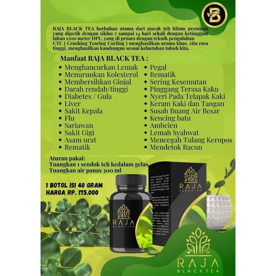 Jual TEH RAJA BLACKTEA menjaga kesehatan tubuh | Shopee Indonesia