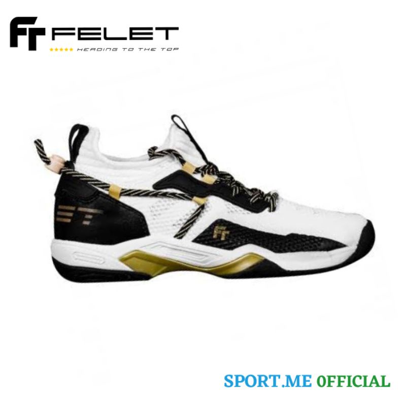 Jual SEPATU BADMINTON FELET FLYING PRO ORIGINAL COLOUR : WHITE | Shopee ...