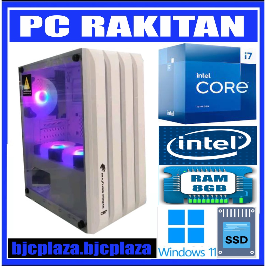 Jual PC RAKITAN / CORE i7 13700 / i5 13400 / i3 13100 / RAM 8GB / SSD ...