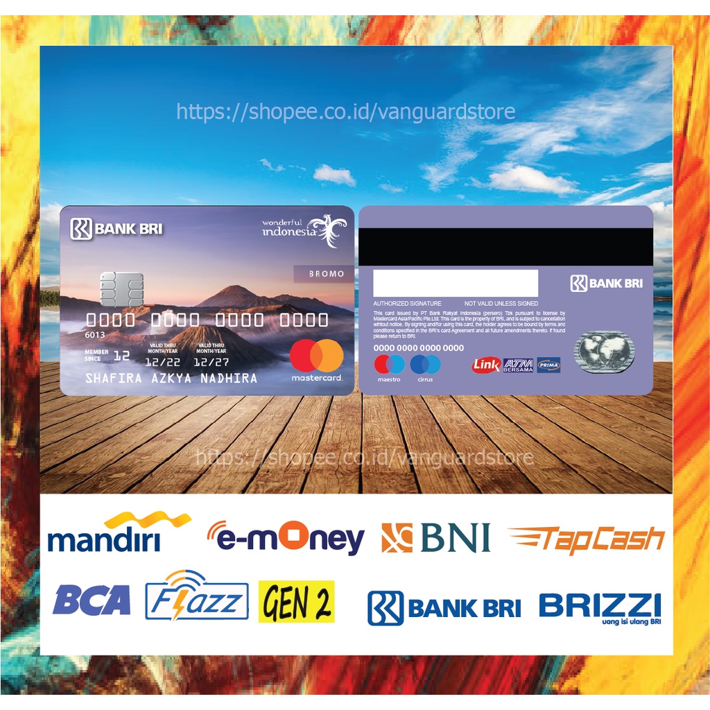 Jual KARTU E MONEY E TOLL KARTU WONDERFUL INDONESIA MASTERCARD DEBIT ...