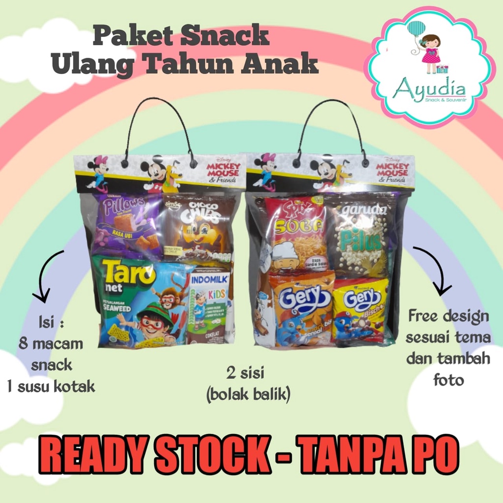 Jual Paket Snack Ulang Tahun Anak / Bingkisan Ulang Tahun Anak / Hampers Ulang Tahun / Snack ...