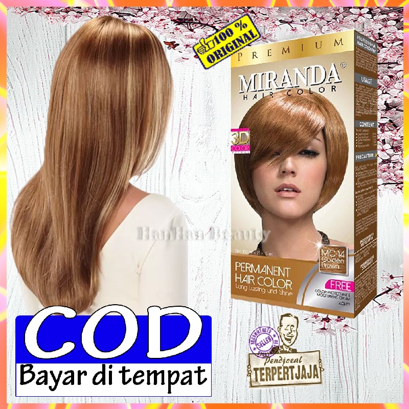 Jual Miranda Golden Brown Miranda Hair Color MC-14 Pewarna Rambut ...