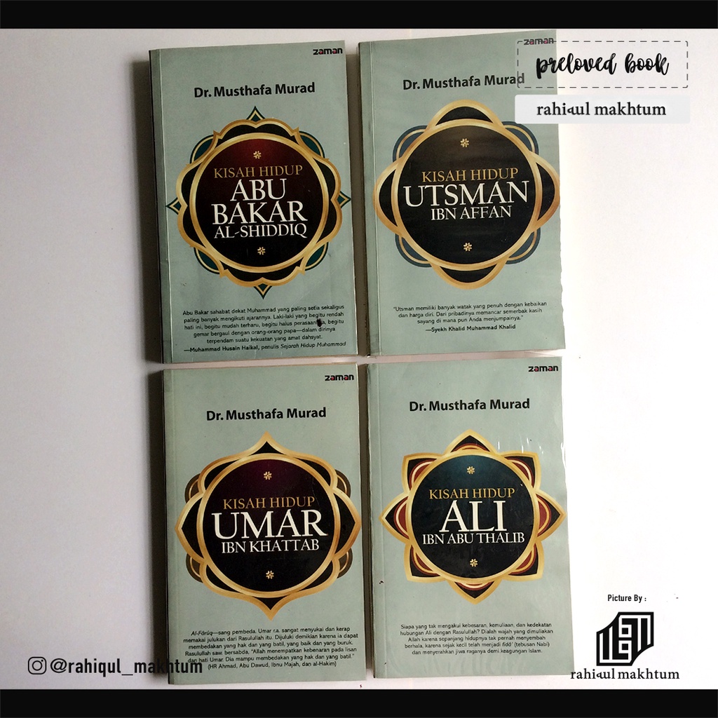 Jual Preloved Buku Islam BIOGRAFI KHALIFAH RASULULLAH (4 Jilid Lengkap) #bekas second original ...