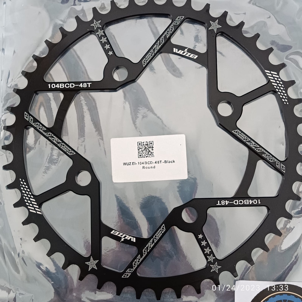 Jual Chainring Wuzei 40T 42T 44T 46T 48T 50T BCD 104 BCD narrow wide bulat round untuk single ...