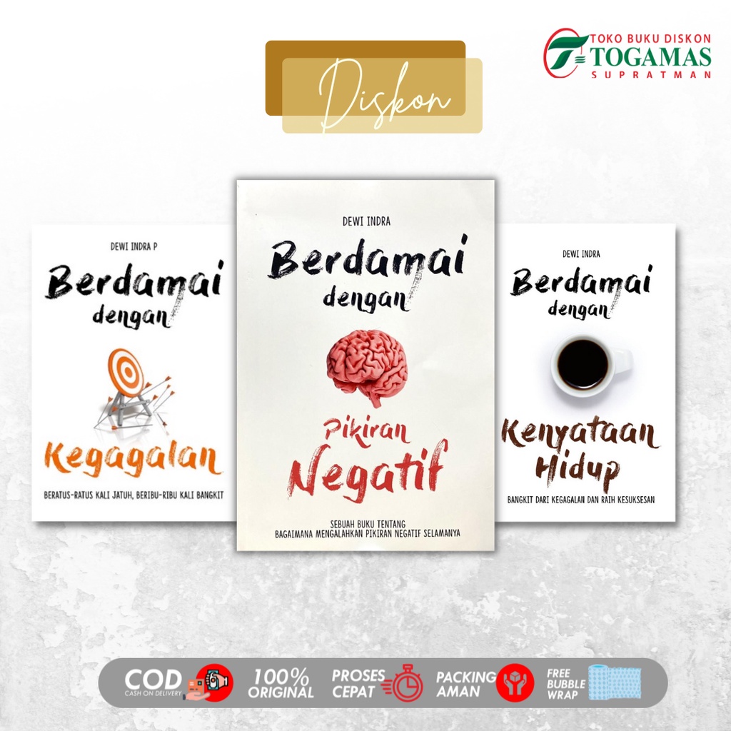 Jual BERDAMAI DENGAN DIRI PIKIRAN NEGATIF/SENDIRI/KETIDAK SEMPURNAAN/RASA MARAH/KEHILANGAN/MASA ...