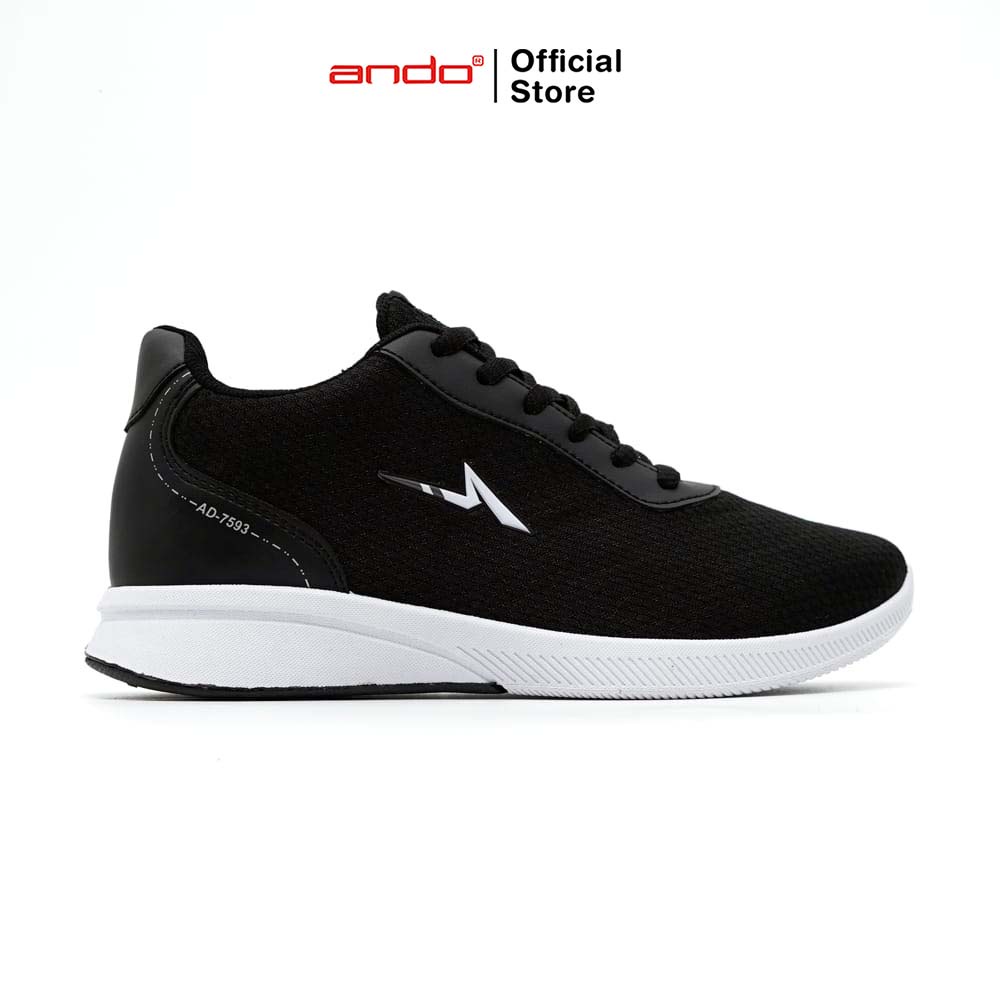 Jual Ando Official Sepatu Sneakers Elora Wanita Dewasa - Hitam/Putih ...