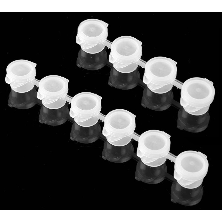 Jual Pot Cat Kosong 4 x 5ml empty plastic paint pot wadah cat alat ...