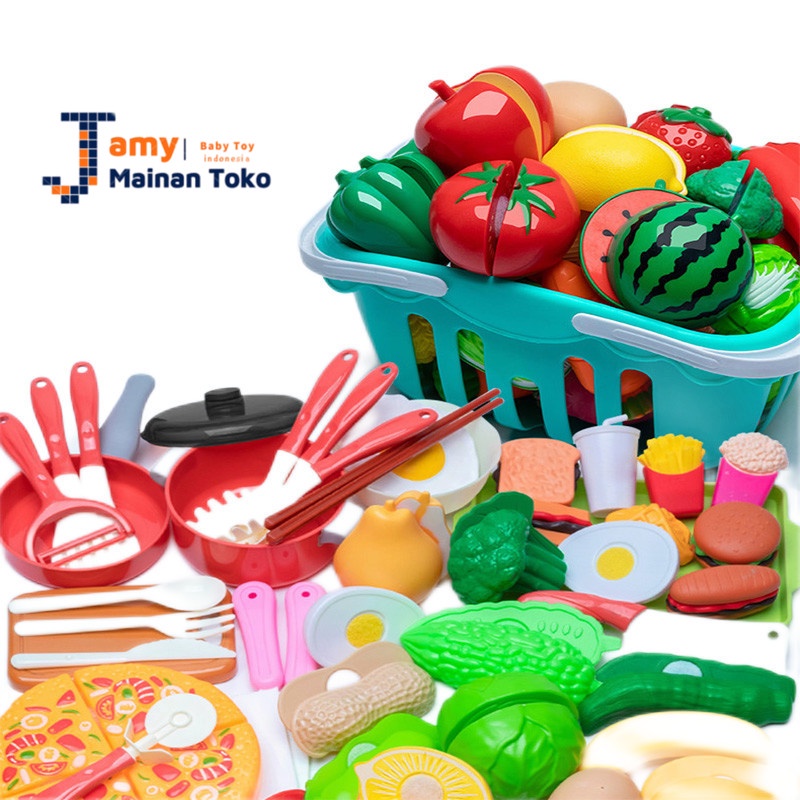 Jual 69Pcs Mainan Dapur Anak Kitchen Set Masak Masakan Mainan Dapur ...