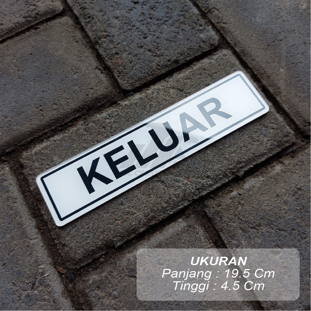 Jual SIGN BOARD AKRILIK LENGKAP - SIGN BOARD - TARIK DORONG DILARANG ...