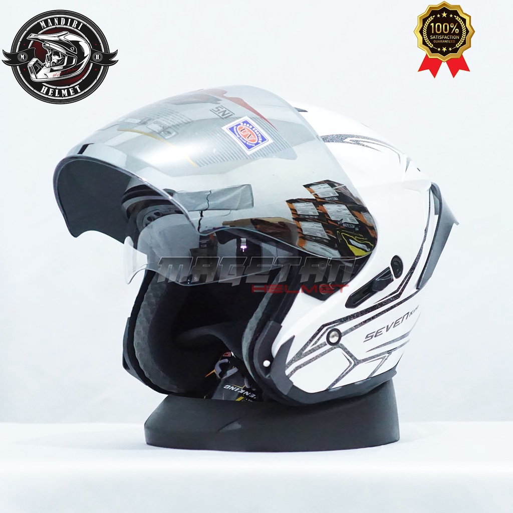 Jual (Paket ganteng spoiler) HELM KM7 SEVEN KING MOTIF TERBARU GRAFIS ...