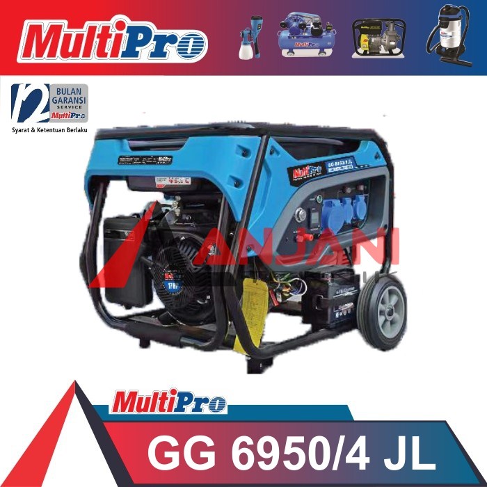 Jual MESIN GENSET BENSIN 5000 Watt MULTIPRO GG 6950 GENERATOR 5000W GG6950 | Shopee Indonesia