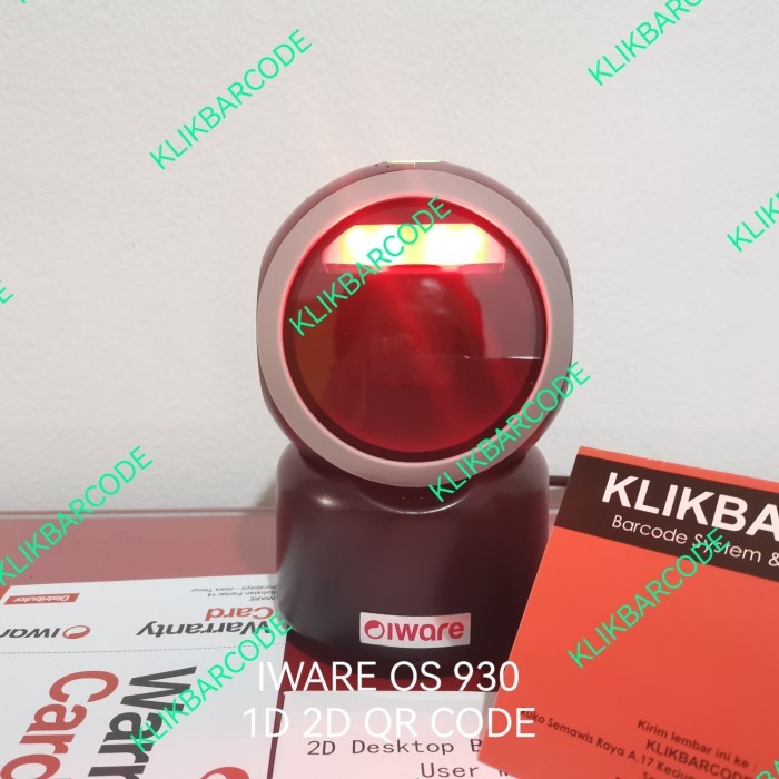 Jual BARCODE SCANNER OMNI IMAGER 2D IWARE OS-930 MIRIP HONEYWELL HF680 ...