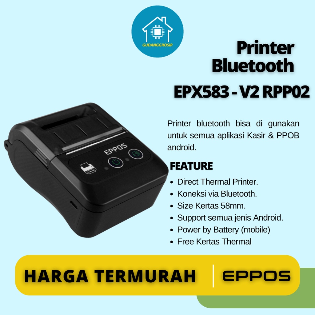 Jual Printer Bluetooth EPPOS EPX583-V2 RPP02 | Shopee Indonesia