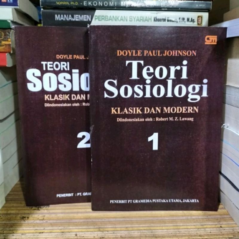 Jual TEORI SOSIOLOGI Klasik dan Modern jilid 1&2 - Doyle Paul Johnson ...