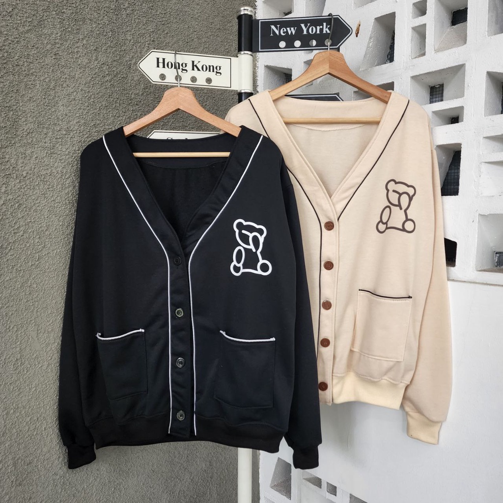 Jual ( Isi 2 Pcs ) jaket outher panda pasangan couple / jaket pasangan ...