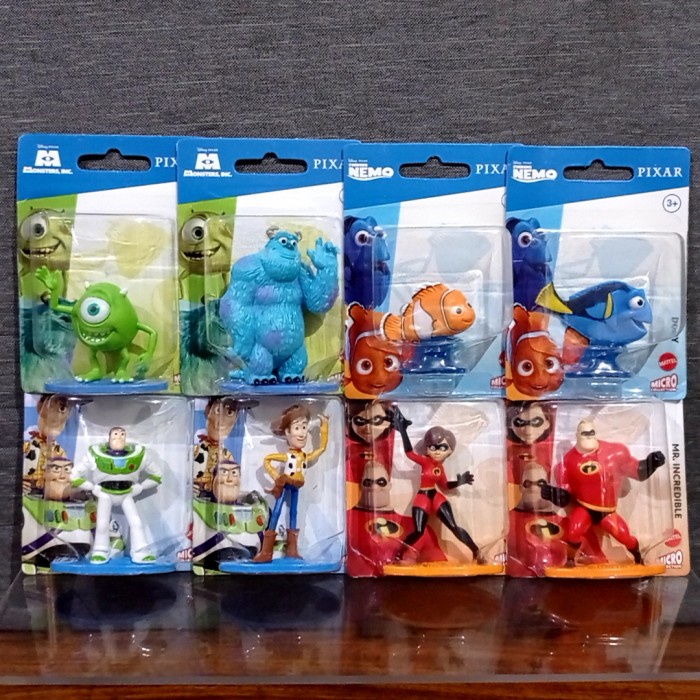 Jual Disney Pixar Micro Mini Figure Toy Story Nemo Monster inc ...